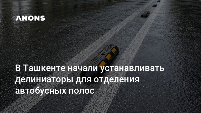 ANONS.uz - В Ташкенте начали устанавливать делиниаторы для отделения ...