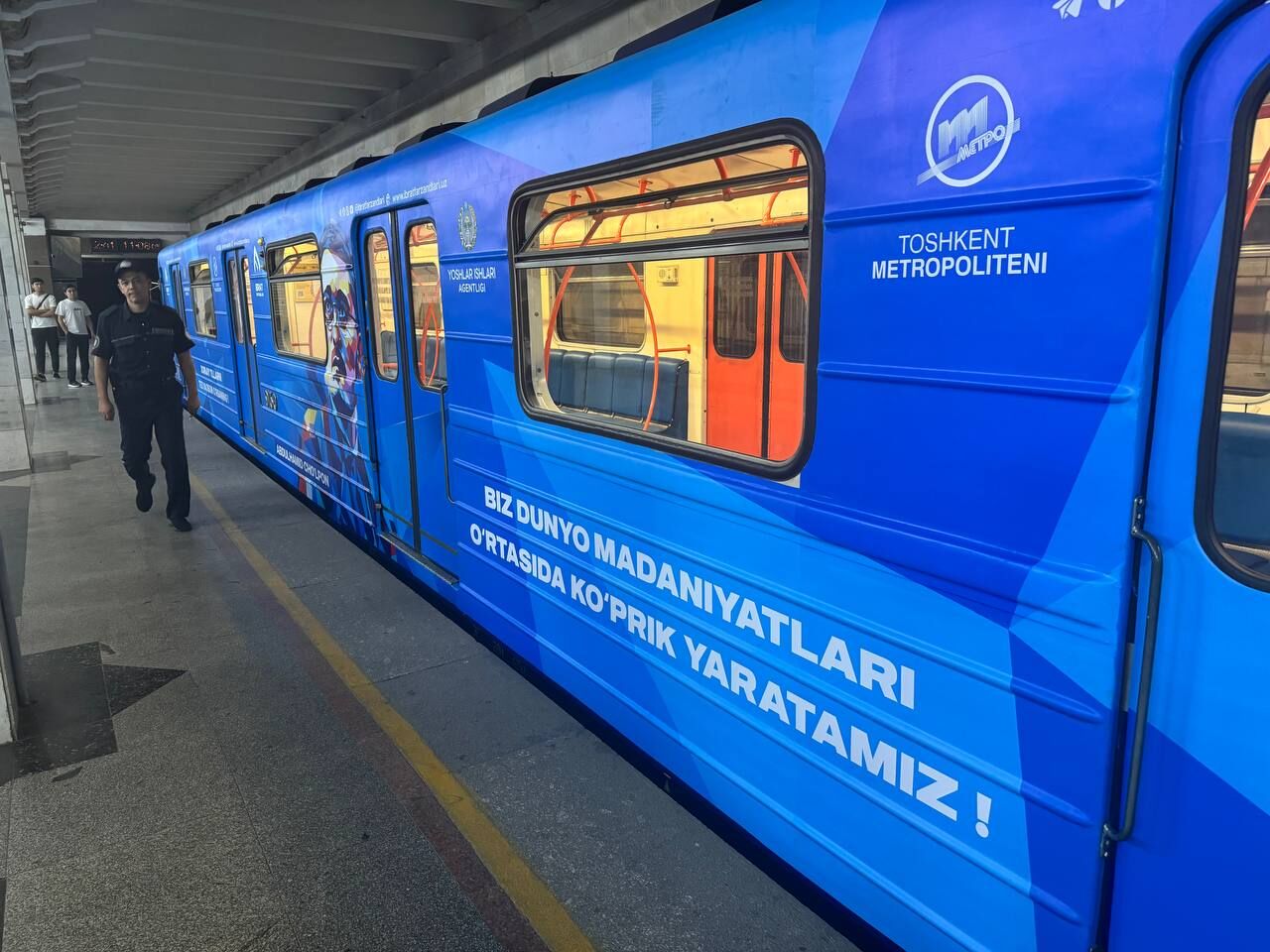 ANONS.uz - Toshkent metrosida yoshlarga uchun kreativ poyezd harakati ...